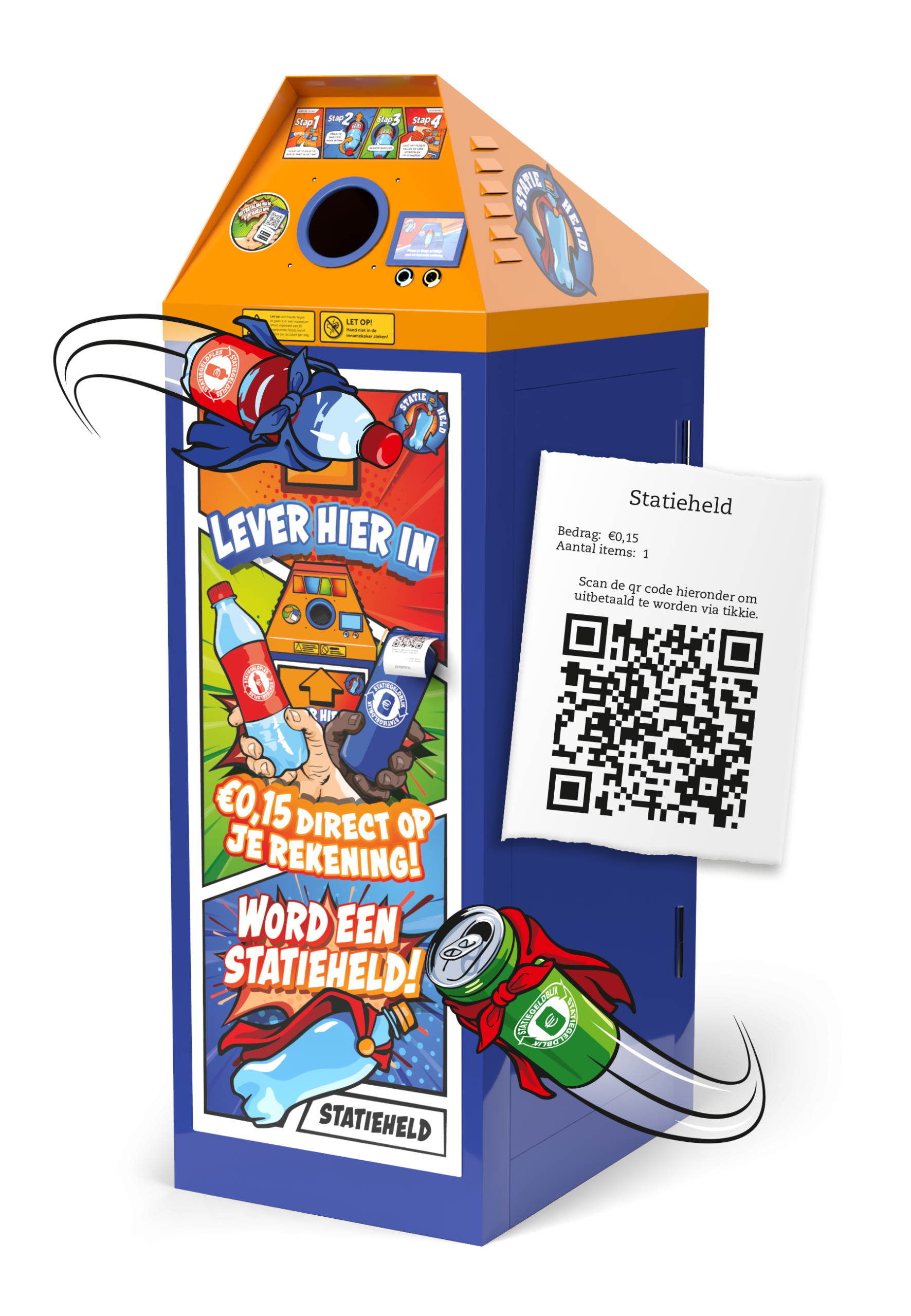 Statieheld: dé compacte statiegeld inzamelautomaat!